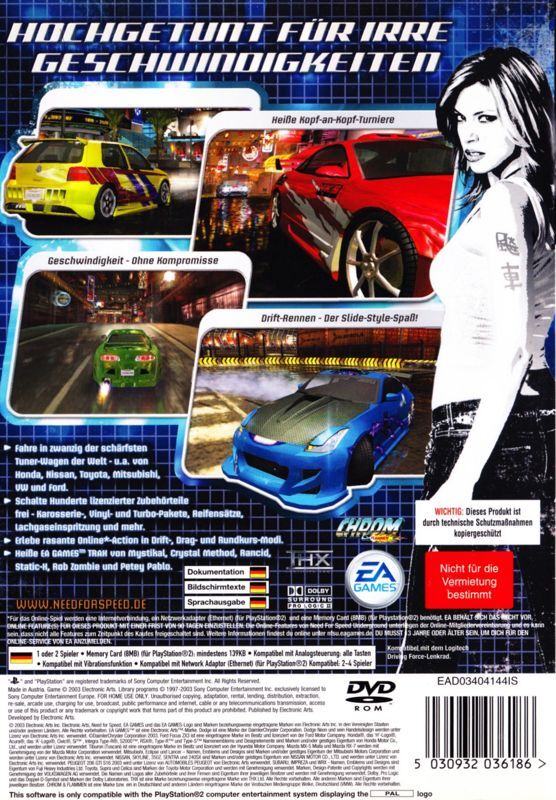 Need for Speed: Underground - PS2 - DE | A13296 • Amazingtoys.ch