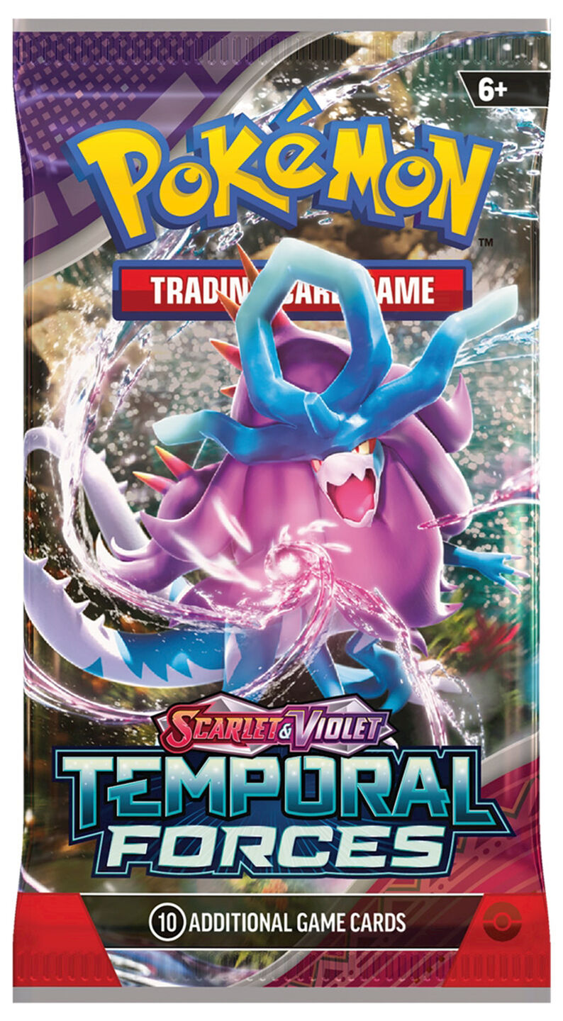 Pokémon TCG: Scarlet & Violet - Temporal Forces Booster Pack (10 Cards ...