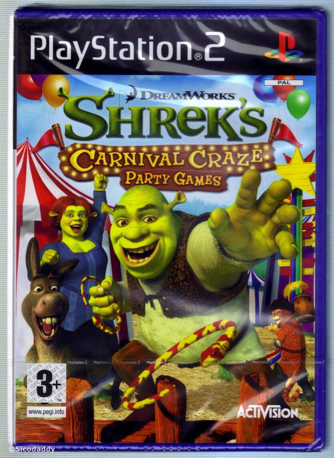 Shrek's Carnival Craze Party Games - OVP - PS2 • Amazingtoys.ch