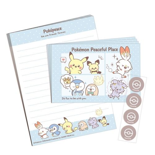 Pokémon Peaceful Place Letter Set Blue • Amazingtoys.ch