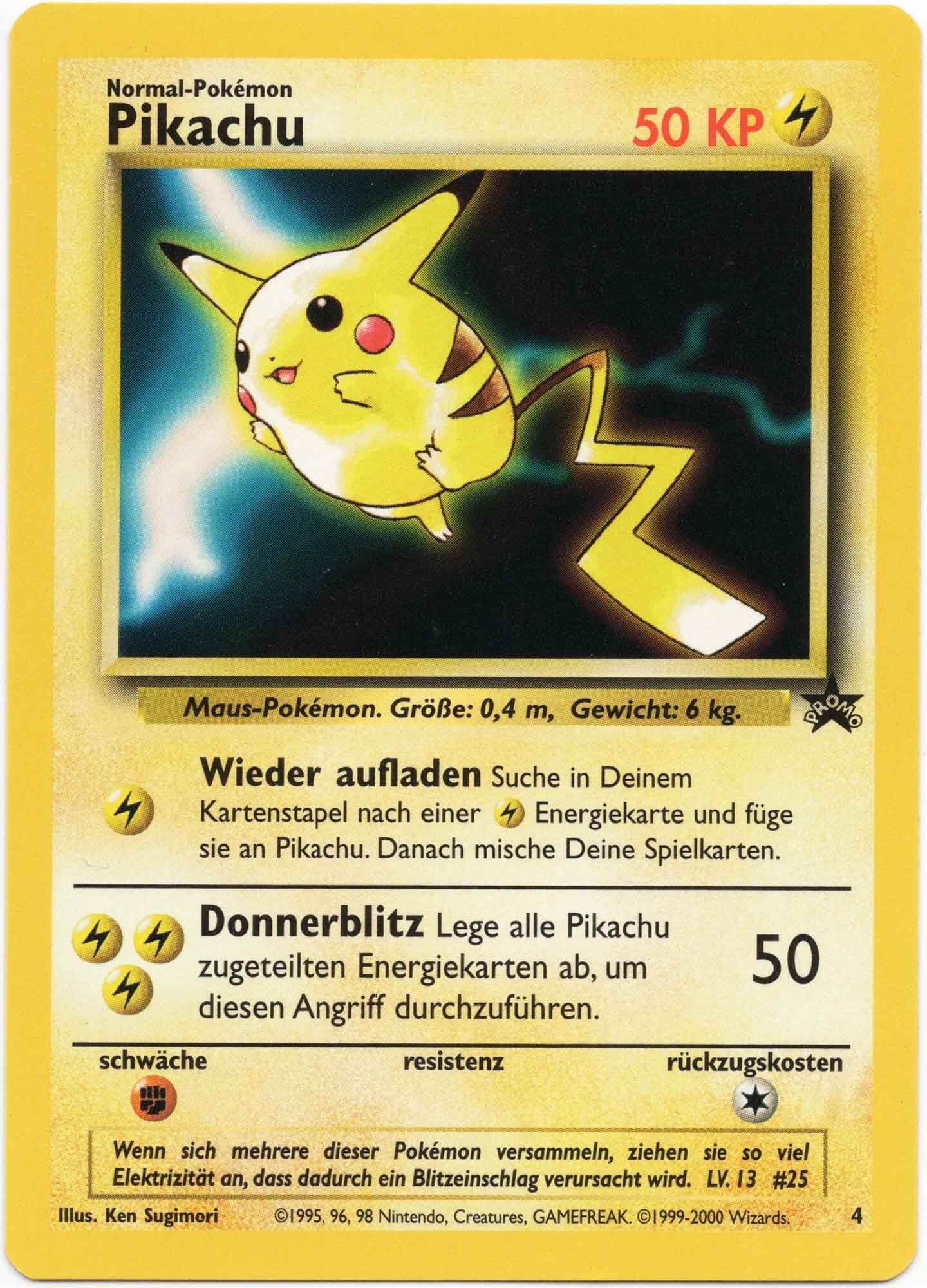 Pikachu Black Star Promo 4 - Pokémon TCG • Amazingtoys.ch