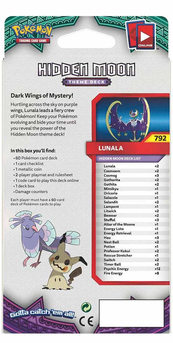 Pokémon Sun & Moon Guardians Rising Hidden Moon Theme Deck • Amazingtoys.ch