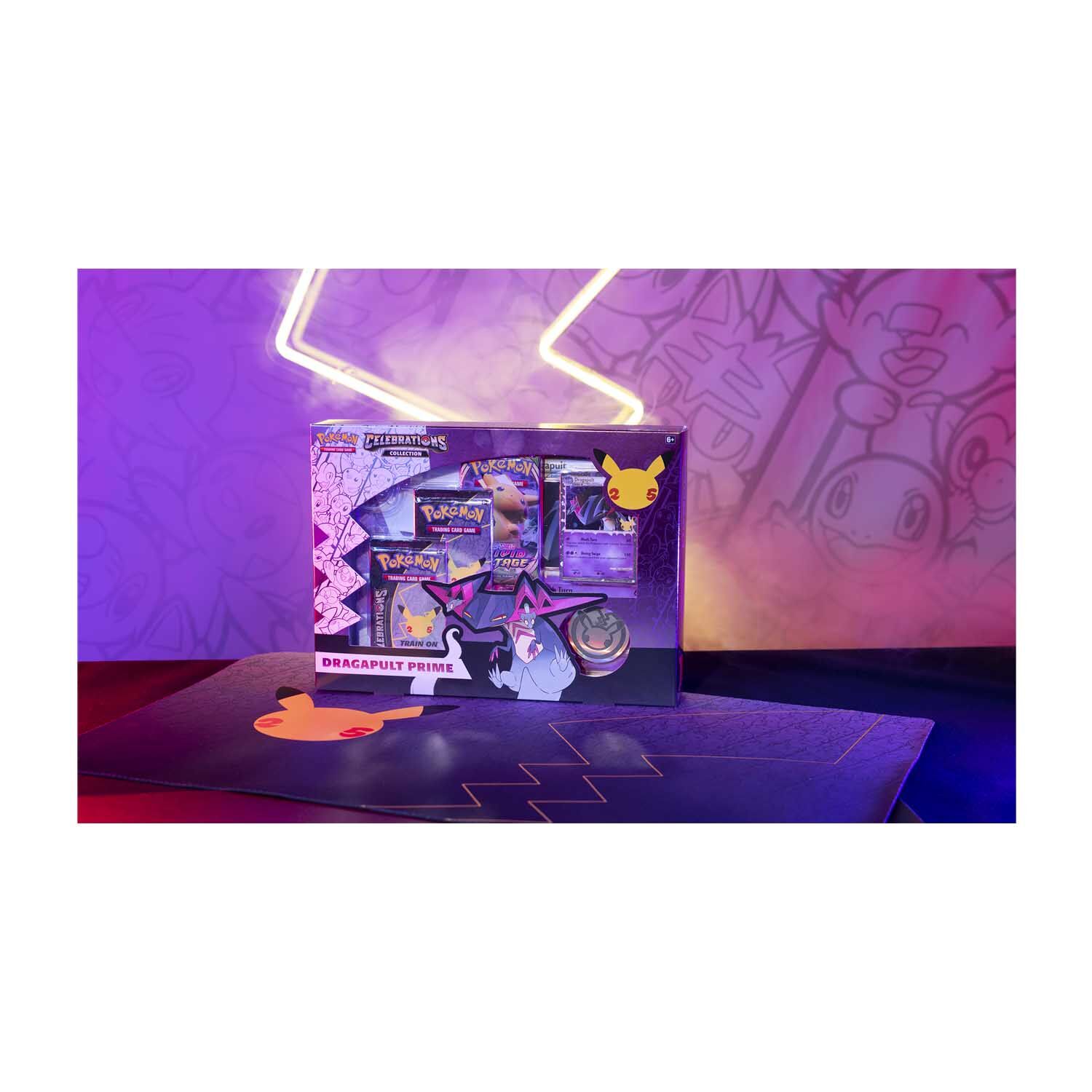 Pokémon 25th Anniversary Celebrations Dragapult Prime Collection Box ...
