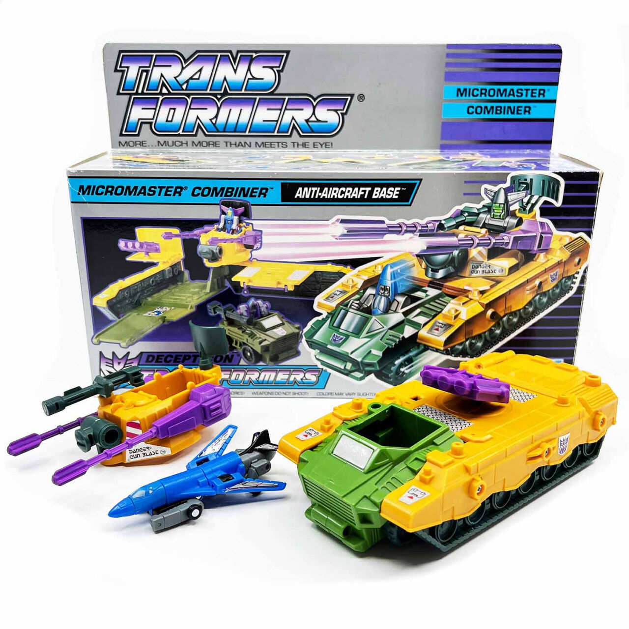 Micromaster Combiner Anti-Aircraft Base Decepticon Transformers G1 1989 ...