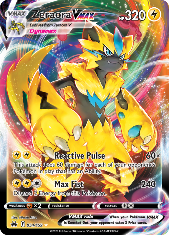 Zeraora VMAX - 054/159 - EN | PKM-SWSH12.5-054-EN • Amazingtoys.ch