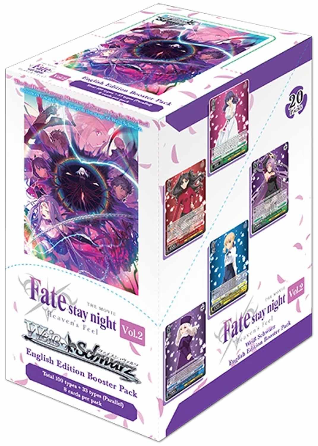 Fate/stay night Heavens Feel Vol. 2 Booster Display - Weiss Schwarz TCG ...
